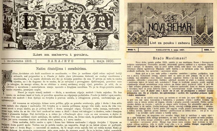 Godišnjica pokretanja listova “Behar” (1900) i “Novi Behar” (1927 ...